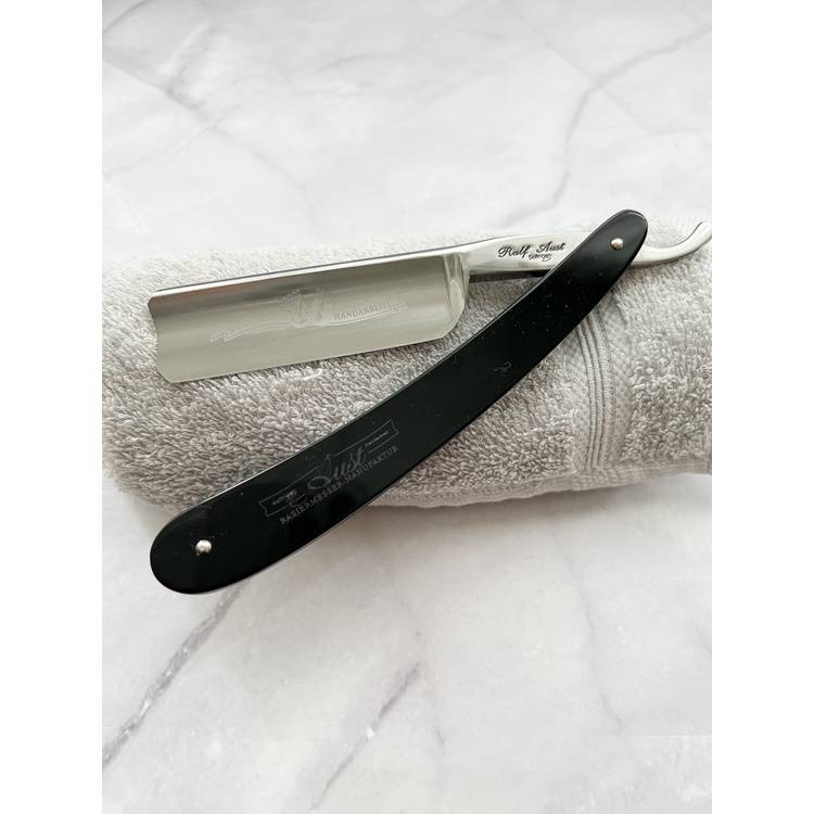 Ralf Aust 7/8 Carbon Steel Spanish Point Straight Razor Made in Germany